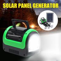 China FCC EMC 5W 6V Portable Solar Energy Lamp 12PCS SMD LED Car Boat Solar Light Kit for sale