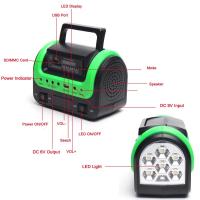 China FCC EMC 5W 6V Portable Solar Energy Lamp 12PCS SMD LED Car Boat Solar Light Kit for sale
