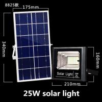 China Stainless Steel Remote Control Solar Flood Light 25W IP67 for sale