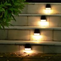 China SMD Solar Powered Fence Wall Lights Garden Lamp Outdoor 2LED for sale