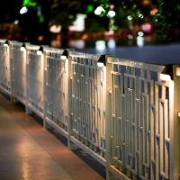 China SMD Solar Powered Fence Wall Lights Garden Lamp Outdoor 2LED for sale