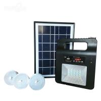 China Power Outage 5 Watt Solar Emergency Lights With Mobile Phone Charger for sale