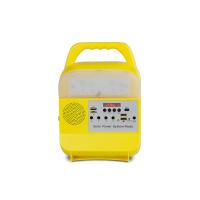 China 3W*3PCS Cabin Shed Garage Solar Lights Solar Lantern With Radio for sale