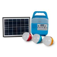 China 5W USB TF Portable Solar Generator Outdoor Power Solar Panel Led Lighting System for sale