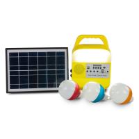 China 5W USB TF Portable Solar Generator Outdoor Power Solar Panel Led Lighting System for sale