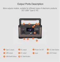 China Outing Picnic 500 Times Portable Solar Generators Flame Retardant for sale