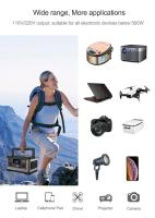 China Outing Picnic 500 Times Portable Solar Generators Flame Retardant for sale