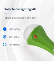 China 2 Bulbs 435lum Solar Panel Energy System 10400mAH Solar Charger Light Kit for sale