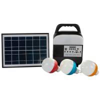 China Global Sunrise 8000mah Solar Home Lighting System With Radio FM MP3 for sale