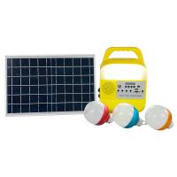 China Global Sunrise 8000mah Solar Home Lighting System With Radio FM MP3 for sale
