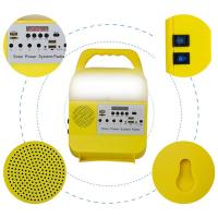 China 6000mah Battery Solar Radio Light Touch Switch Indoor Solar Lamps for sale