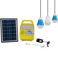 China 6000mah Battery Solar Radio Light Touch Switch Indoor Solar Lamps for sale