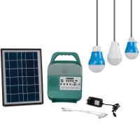 China 6000mah Battery Solar Radio Light Touch Switch Indoor Solar Lamps for sale