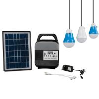 China 6000mah Battery Solar Radio Light Touch Switch Indoor Solar Lamps for sale