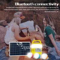 China ABS SRE-589 FM Radio Solar Light Kits Led Lamp With Solar Panel for sale
