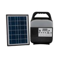 China Portable 6 Volt Solar Home Lighting System Colorful Reading Lights With Solar Panel for sale