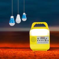 China 5W Led Bulbs Bluetooth Solar Home Lighting System With Radio for sale