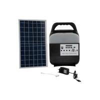 China Painted Matte FM Radio Solar Panel Energy System Outdoor Solar Led Camping Lights for sale