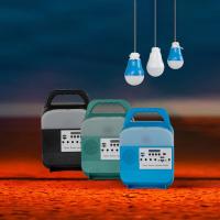 China 9W Solar Panel Lighting System Solar Emergency Light With Mobile Charger for sale