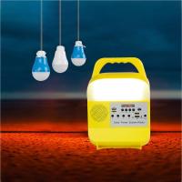 China 9W 6000mah Portable Solar Camping Light With Bluetooth Radio for sale