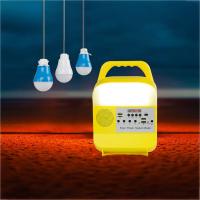 China Painted Matte 6000mah Portable Solar Bulbs 5W LED Solar Energy Light System for sale