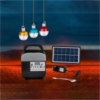 China Solar Rechargeable Led Bulb Emergency Lamp Solar Power Panel With Bulb Solar Lights Indoor Bulb Set for sale