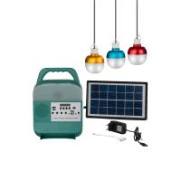 China 50000H 3 Lights Mini DC Solar Power System 3W 6V Solar Panel Lighting System for sale