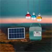 China 50000H 3 Lights Mini DC Solar Power System 3W 6V Solar Panel Lighting System for sale