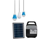China Portable 6 Volt Solar Home Lighting System Colorful Reading Lights With Solar Panel for sale