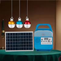China 9W 3PCS Solar Powered LED Lights Portable Solar Home Lighting System for sale