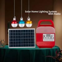 China 940540900 9W 3PCS Bulbs Solar Home Lighting System With FM Radio for sale