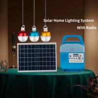 China Garden 8000mah 9W*3PCS Solar Light Kits With FM Radio for sale