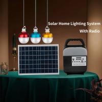 China IP55 8000mah Portable Radio Solar Powered LED Lights For Inside House for sale