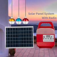 China IP65 Pure White 3PCS Bulbs Solar Panel Led Light Kit 49.5cm*40.5cm*46cm for sale