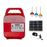 China ISO 15W Solar Power Bank LED Lights Mono Crystalline Cell Off Grid Solar Lighting Kit for sale