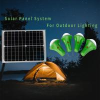 China 4PCS Lights 5200mah 18650 Solar Panel Energy System For Camping for sale