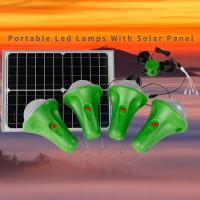 China Led Light Solar Power Kit Solar Panel Charge Home Lighting System Power Indoor Kit With 4 Lamps for sale