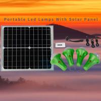 China 6-35 Hours 4pcs*3W Portable Solar Bulbs For Power Shortage Areas for sale