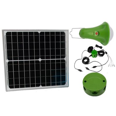 China Monocrystalline Solar Panel Energy System 25W 11V Portable Solar Home Lighting System for sale