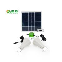 China 5200mah Li Battery Solar Panel Led Lighting System With Separate Panel for sale