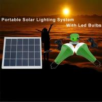 China CE ROHS 10W 5V 2pcs*3W Bulb Solar Light Kits With Mono Solar Panel for sale