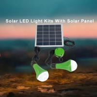 China 5200mah Li Battery Solar Panel Led Lighting System With Separate Panel for sale