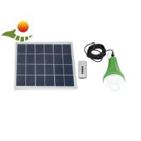 China 2600mah 6 Watt 5 Volt Portable Solar Bulbs With Solar Panel for sale