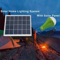 China 2600mah 6 Watt 5 Volt Portable Solar Bulbs With Solar Panel for sale