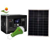 China 120W LiFePO4 Portable Solar Generators 1000 Life Cycle Solar Home Lighting System for sale