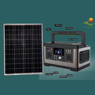 China LED Control Panel Li Battery Portable Solar Generators For Camping for sale