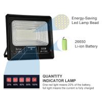 China 30000H 200W 300W ABS LED Solar Flood Light Outdoor Projector Lighting for sale