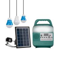 China 6000mah Portable Solar Camping Light FM Radio Outdoor Lighting System for sale