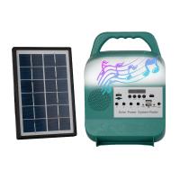 China 6000mah Portable Solar Camping Light FM Radio Outdoor Lighting System for sale