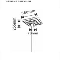 China LED Solar Garden Light Pole Posts Lamps OEM Solar Pillar Street Light for sale